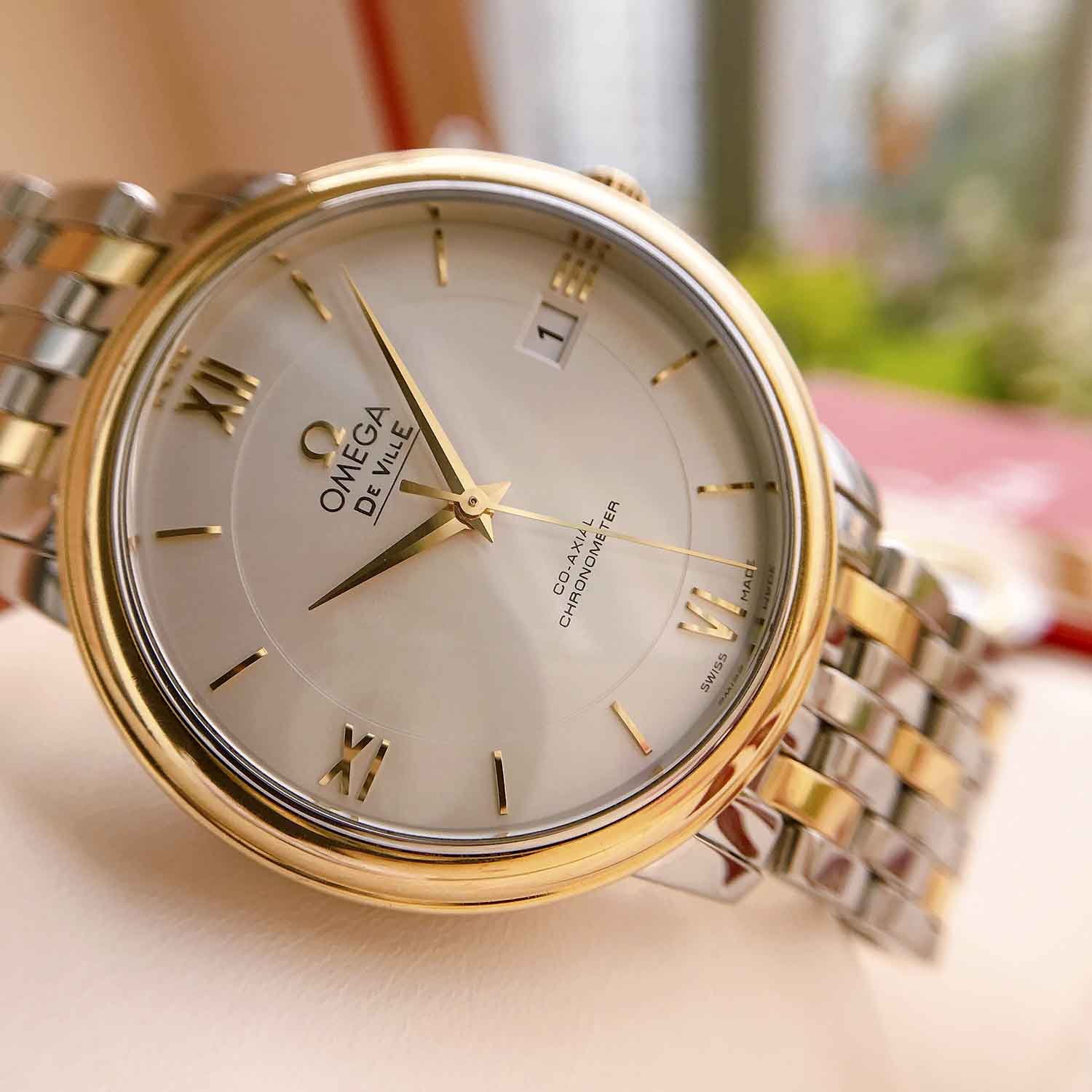 Omega De Ville Prestige Co-Axial 424.20.37.20.02.001 42420372002001 Used